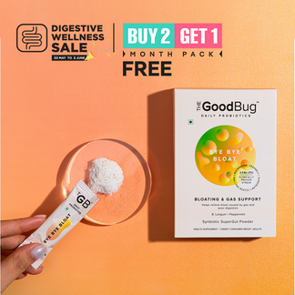 Bye Bye Bloat | Probiotic Powder for Gas & Bloating Problems | The Good Bug – thegoodbug