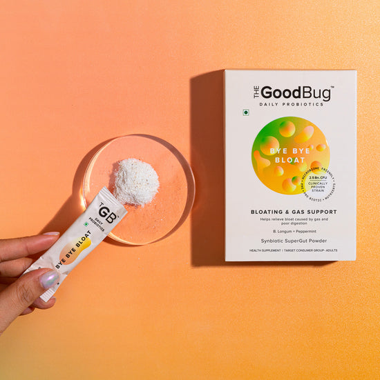 Bye Bye Bloat | Probiotic Powder for Gas & Bloating Problems | The Good ...